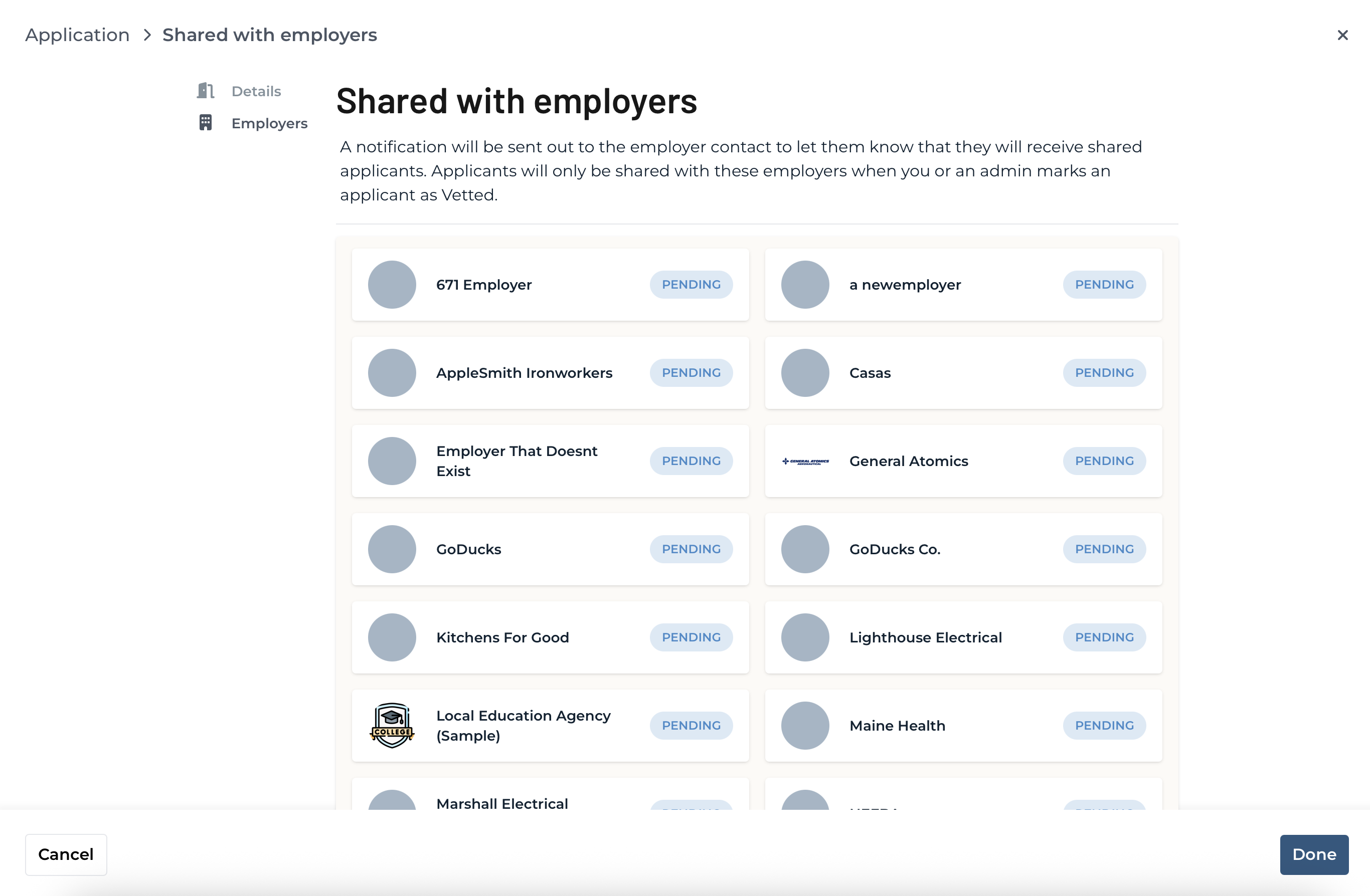 How can I share applicants with employers? – WorkHands