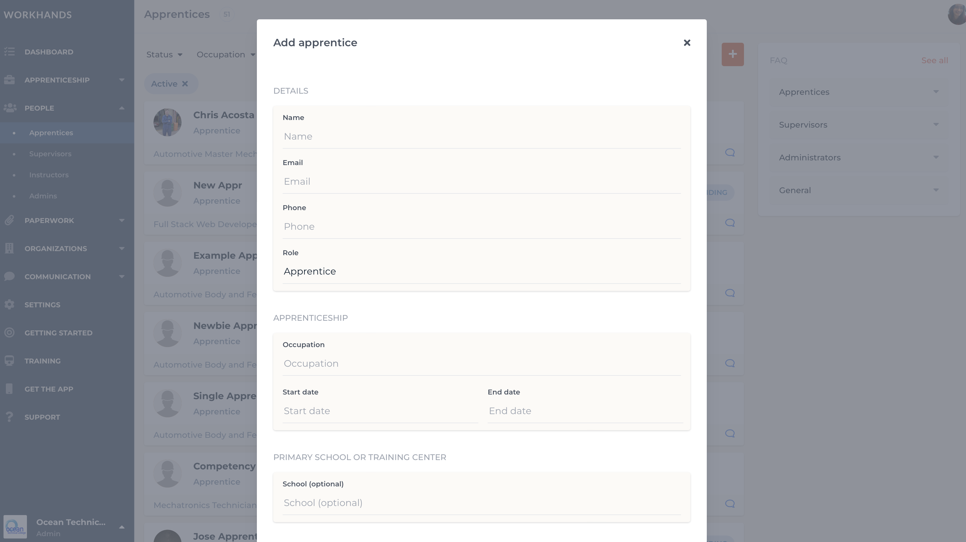 How do I send an invitation? Or re-send one? – WorkHands